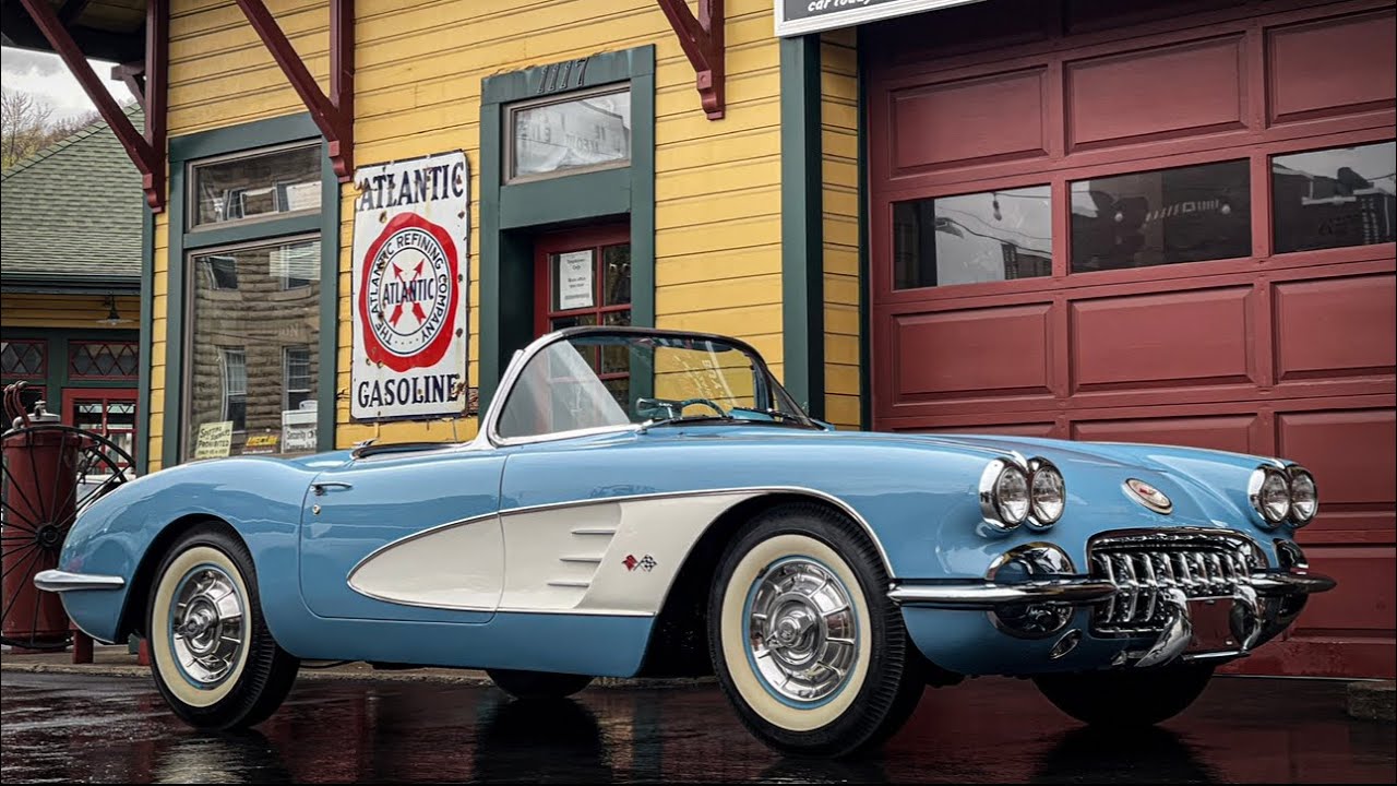 1960 Horizon Blue Corvette Walk Around *Sold* - YouTube