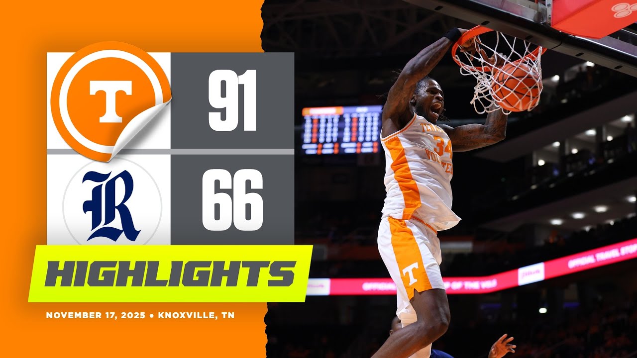 HIGHLIGHTS | No. 20 Vols 91, Rice 66 (Nov. 17, 2025) - YouTube