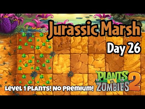 Plants vs Zombies 2 | Jurassic Marsh Day 26