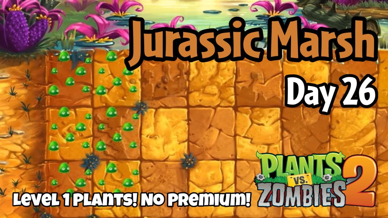 Plants vs Zombies 2 | Jurassic Marsh Day 26 - YouTube