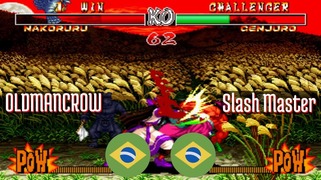 FT5 @samsho2: OLDMANCROW (BR) vs Slash Master (BR) [Samurai Shodown II ...