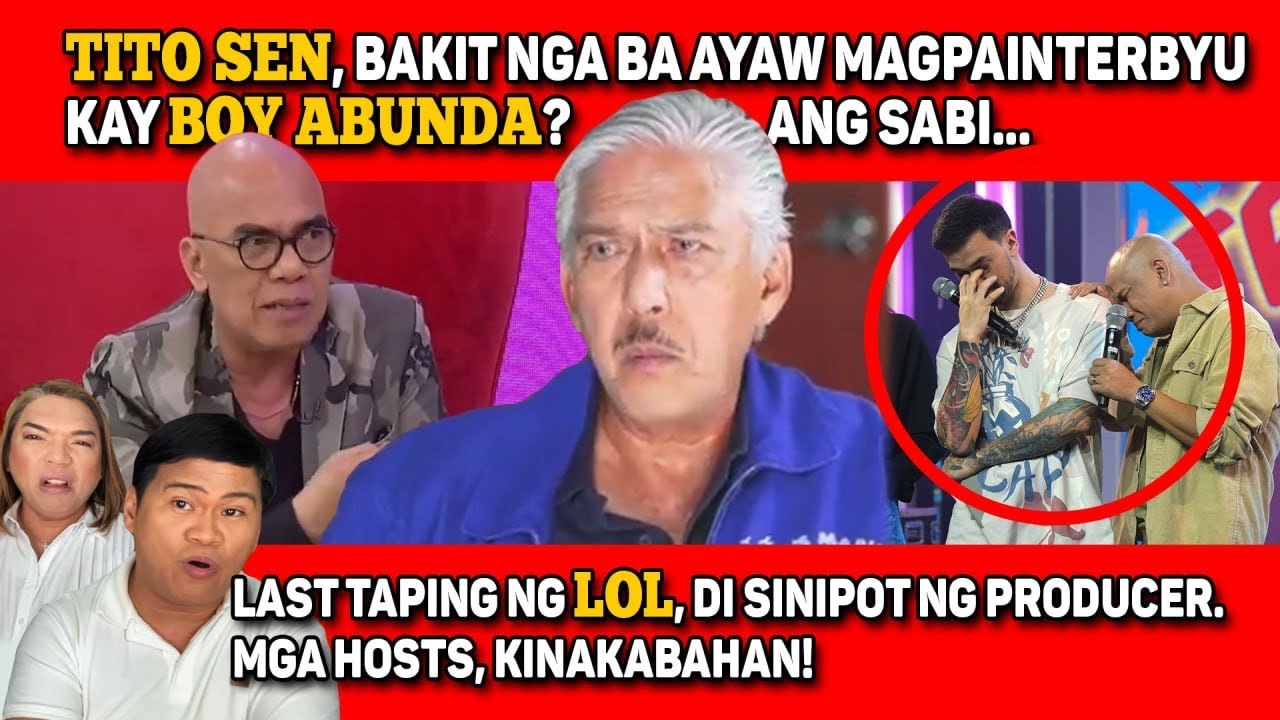 BOY ABUNDA, TINANGGIHAN NI TITO SOTTO? 🔴 LOL, MUKHANG DEADMA SA ...