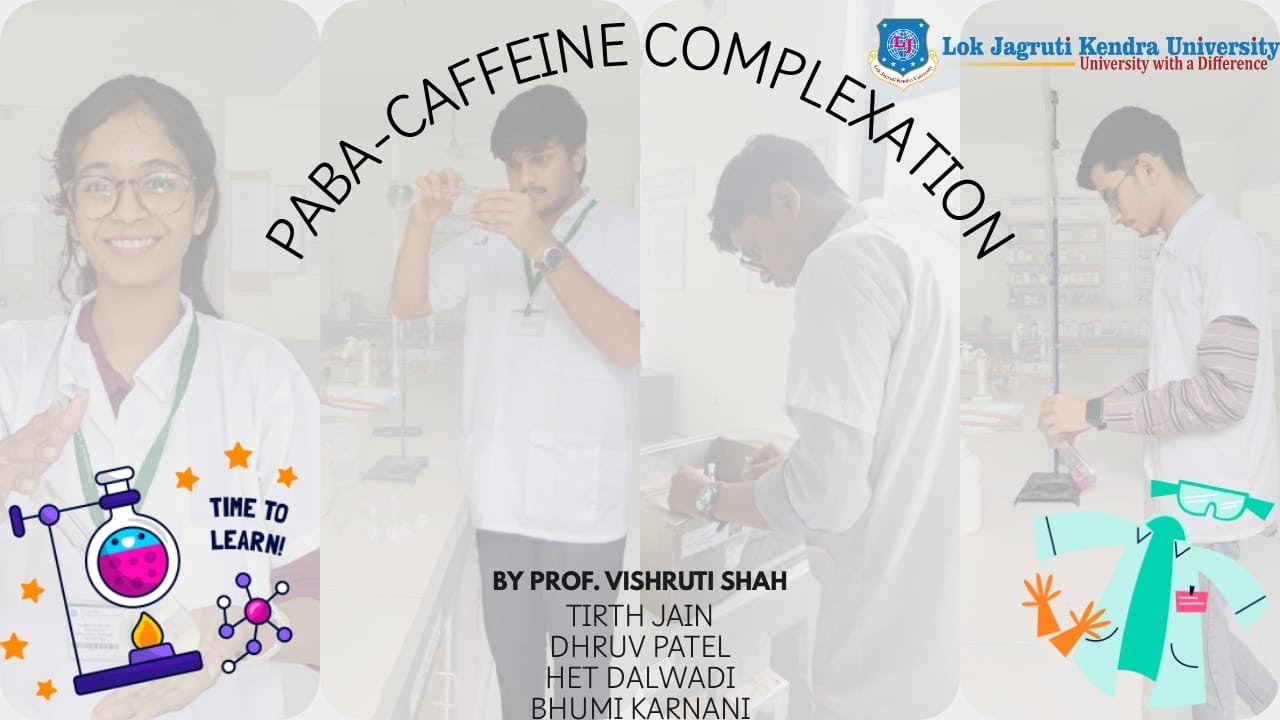 Determine Stability constant and Donor acceptor ratio of PABA Caffeine ...