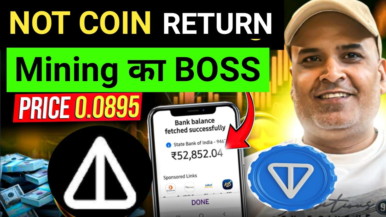 NOT COIN Mining का बाप || $0.089 Amazing Not Coin Project || Bitcoin ...