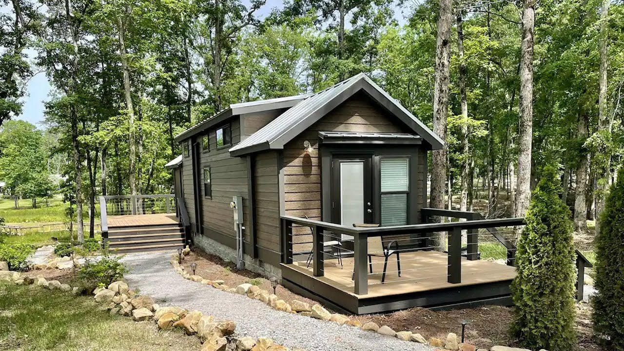 World's Most Beautiful The Retreat Park Model RV - YouTube