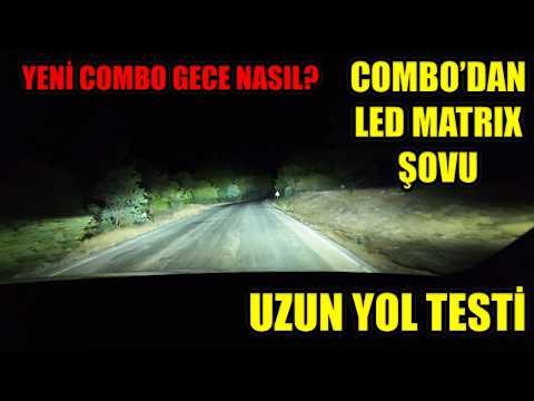 YENİ COMBO LED MATRİX FAR ŞOVU - PEKİ GECE NASIL? #opel #araç #araba #gece #kampanya #combo #matrix