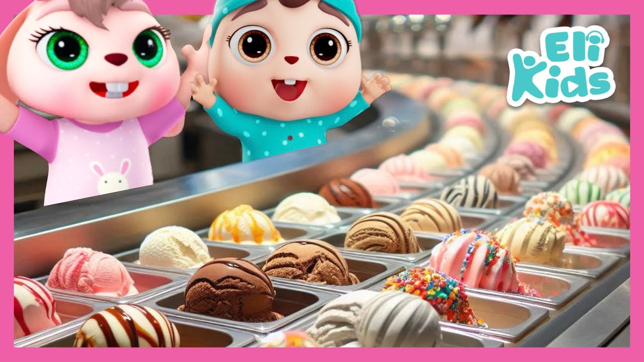 Ice Cream Factory Fun | Eli Kids Songs & Cartoons - YouTube