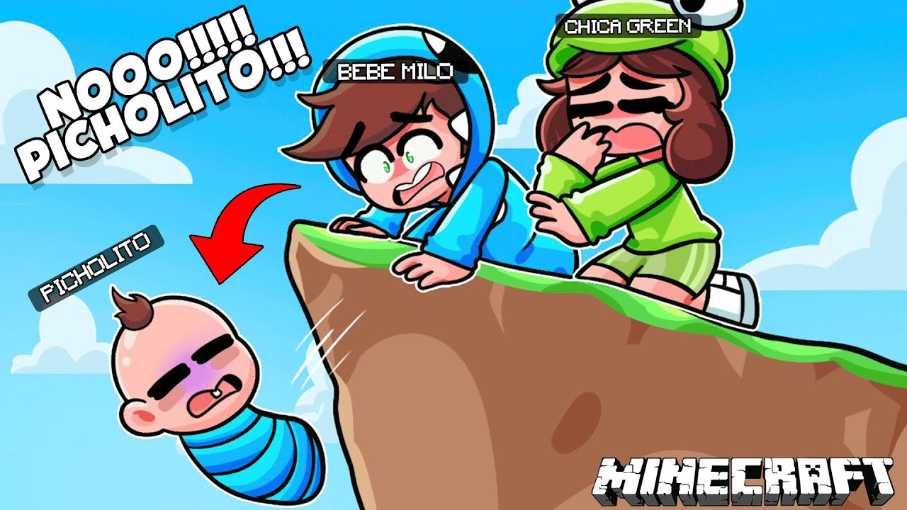 EL BEBE de BEBE MILO y CHICA GREEN MUERE en MINECRAFT - YouTube