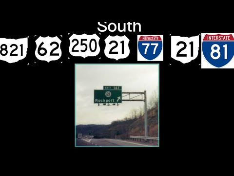 US Highway 21 and parts of Interstate 77 South! #us #usa - YouTube