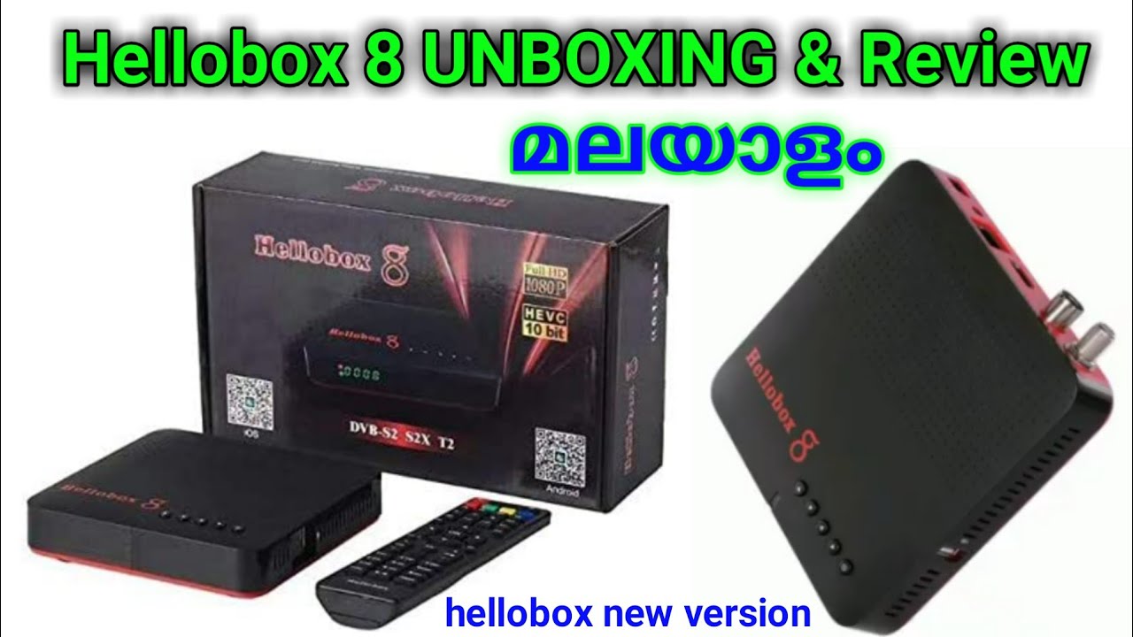 hellobox 8 satellite receiver | hellobox 8 unboxing malayalam ...