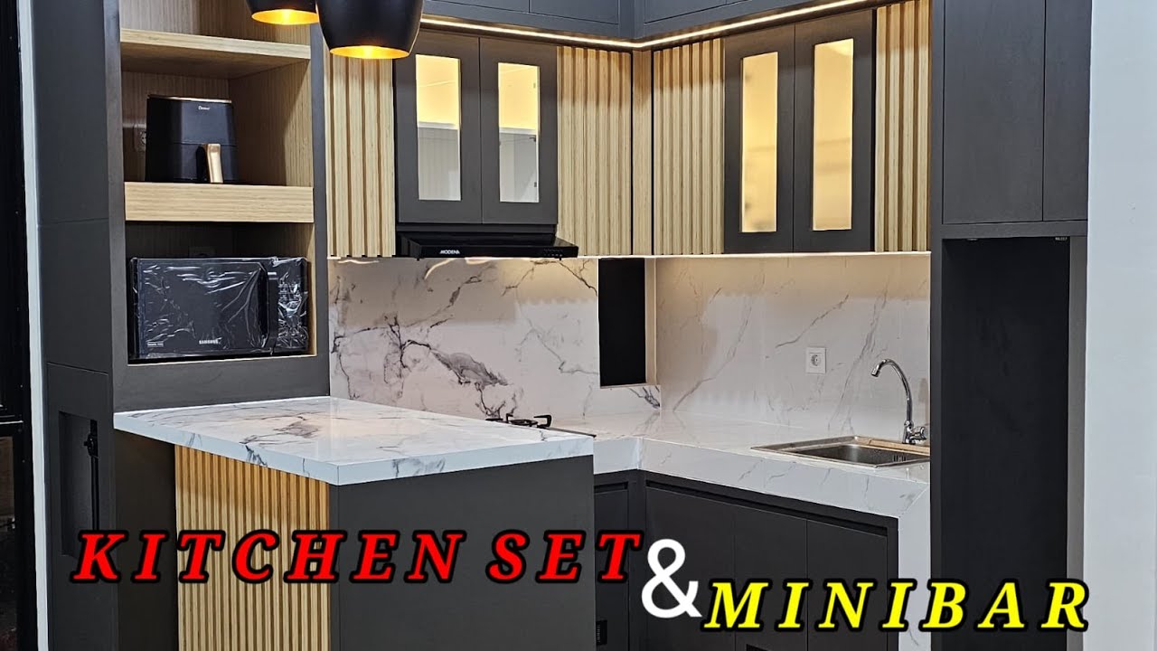 Kitchen set pakai Wallpanel - YouTube