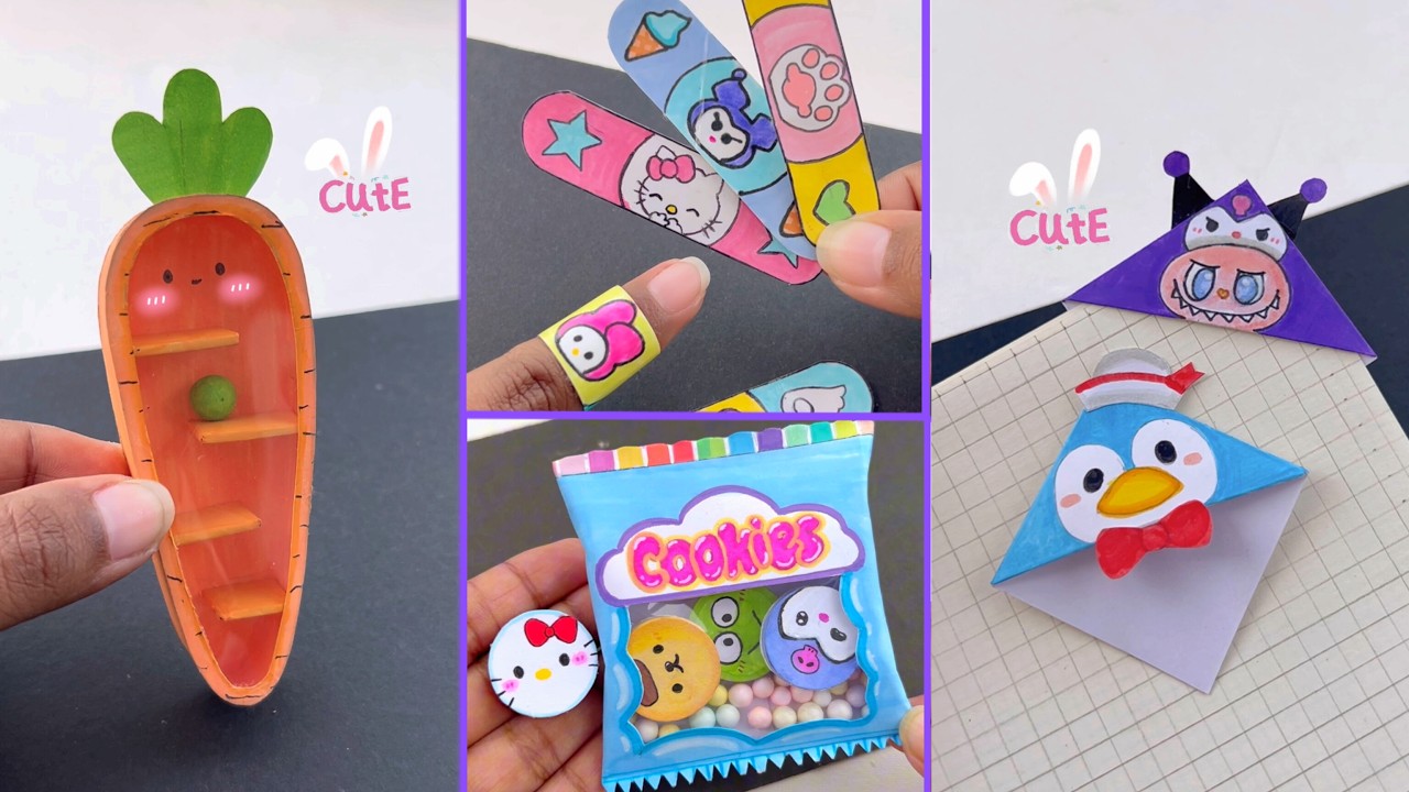 15 DIY Miniature Crafts Idea / Easy Craft Ideas / school craft ...