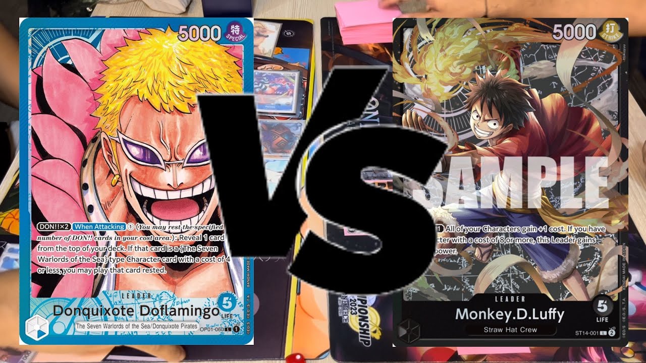 OP08 B Doffy vs ST14 B Luffy R3 | One Piece TCG Gameplay - YouTube