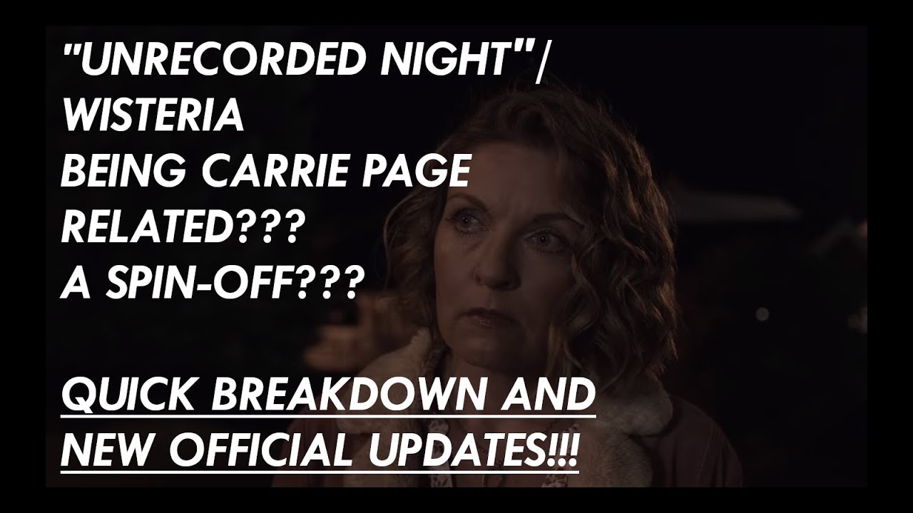 David Lynch's "Unrecorded Night"/Wisteria Being Twin Peaks Related ...