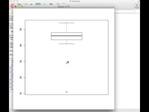 finding summary statistics and boxplot using R - YouTube