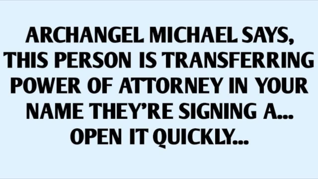 NEW!NEW!🧾ARCHANGEL MICHAEL SAYS, THIS PERSON IS TRANSFERRING POWER OF ...