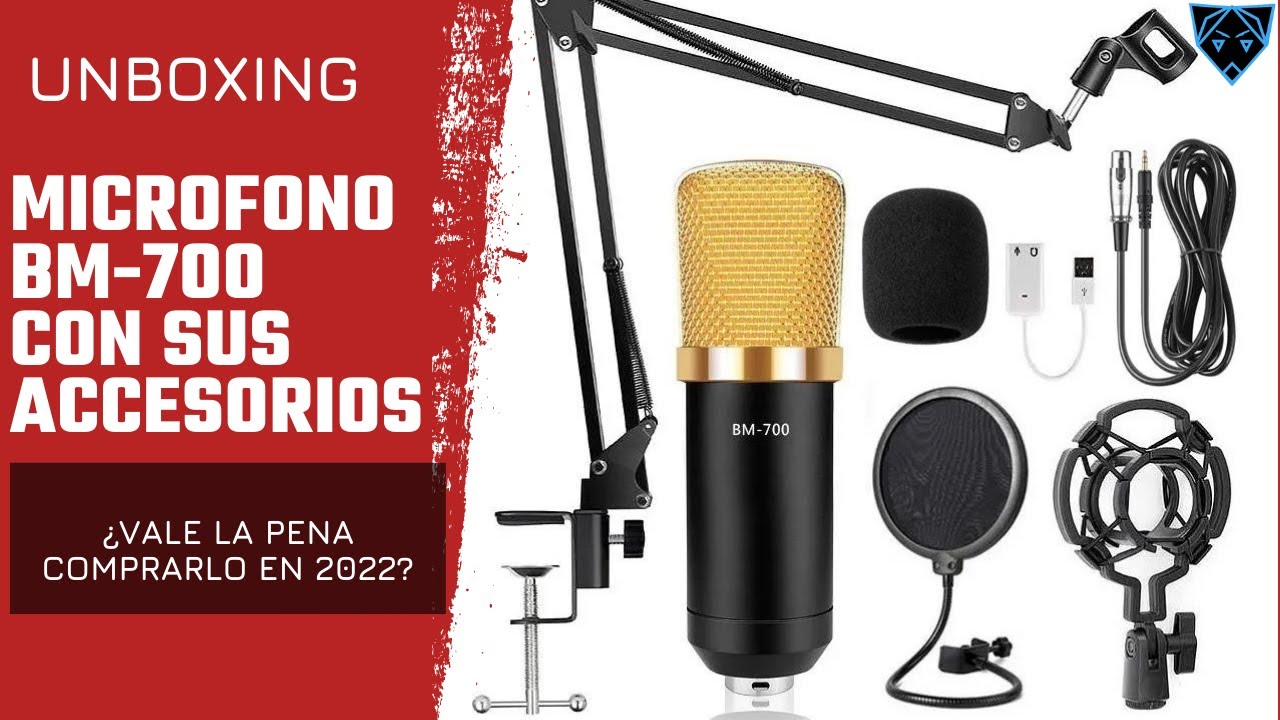 UNBOXING | Micrófono BM - 700 y sus accesorios | Comparación | Precio ...