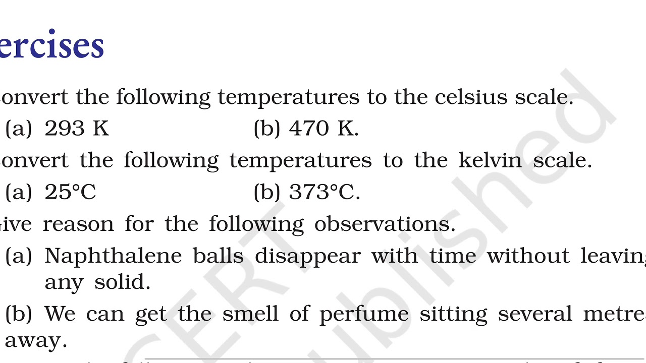 Exercise Questions - YouTube