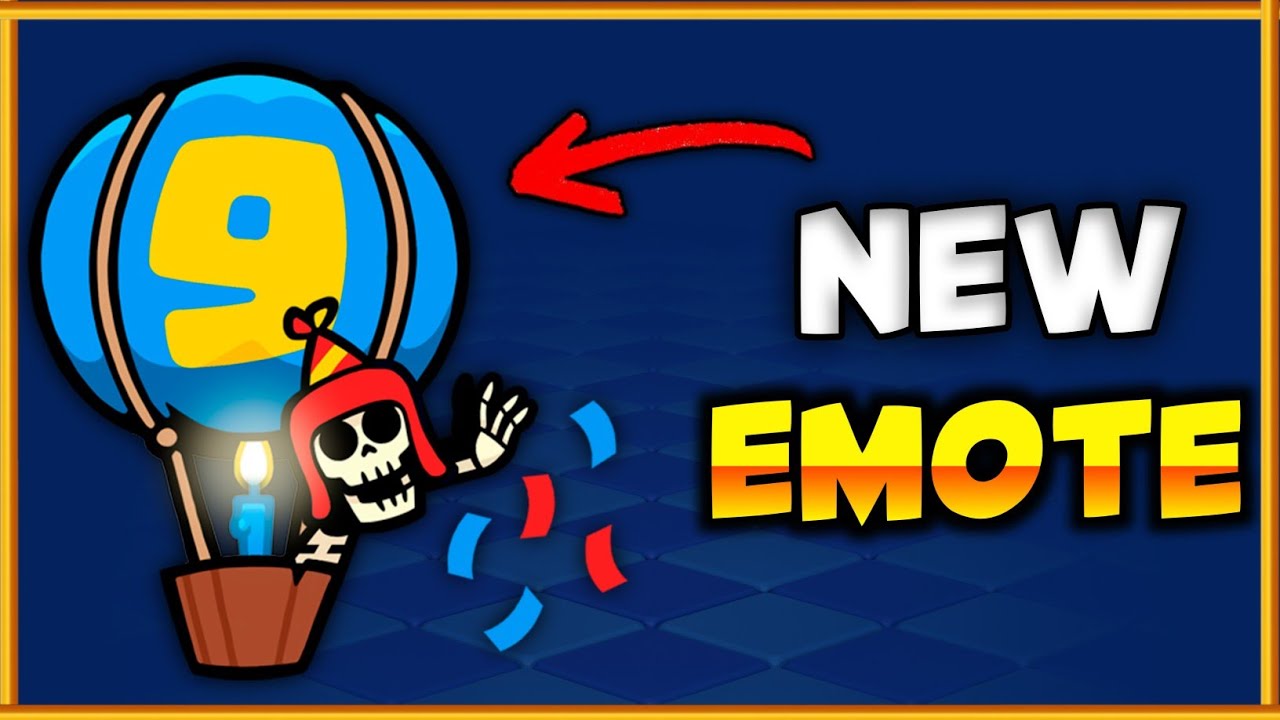 NEW EMOTE Balloon Birthday in Clash Royale 2025 - YouTube