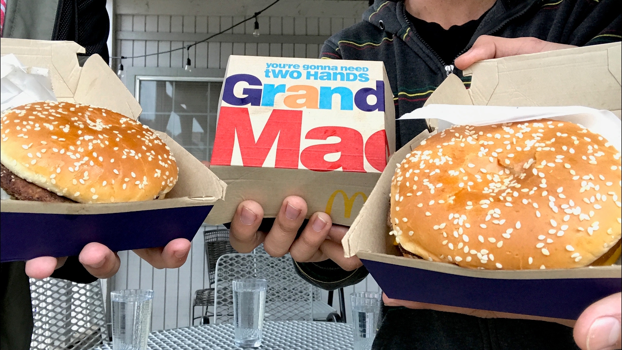 THE MCDONALD'S GRAND MAC CHALLENGE!!! - YouTube