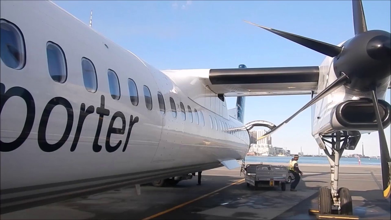TRAVEL REPORT -PORTER DASH-8 Q400 PD395 YTZ-MDW - YouTube