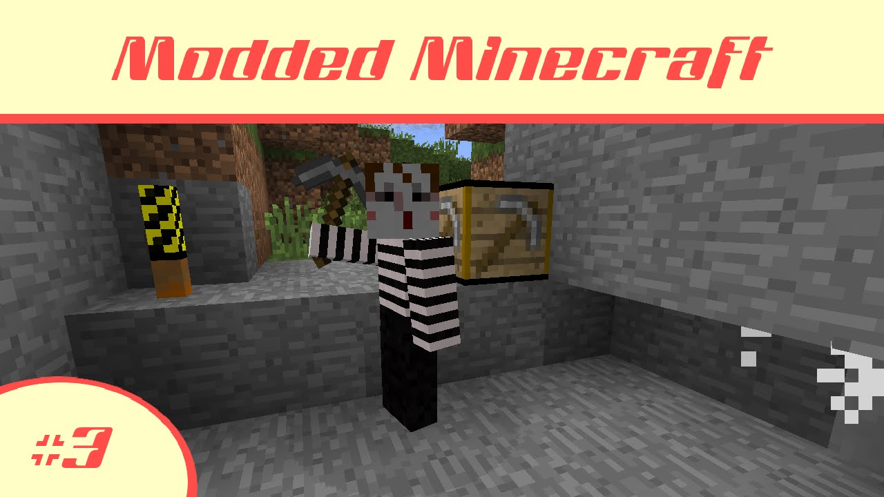 Modded Minecraft: The Mining Mime! - Part 3 - YouTube