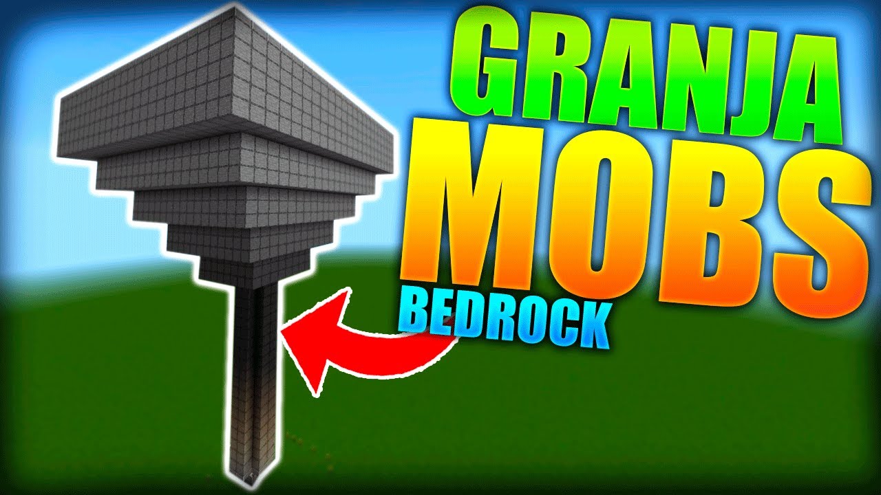 GRANJA de MOBS para MINECRAFT BEDROCK!!! - YouTube