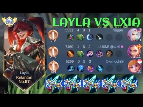 LAYLA VS LXIA BUILD ONE SHOT ENEMY DELETE! CRITICAL DAMAGE | build top ...