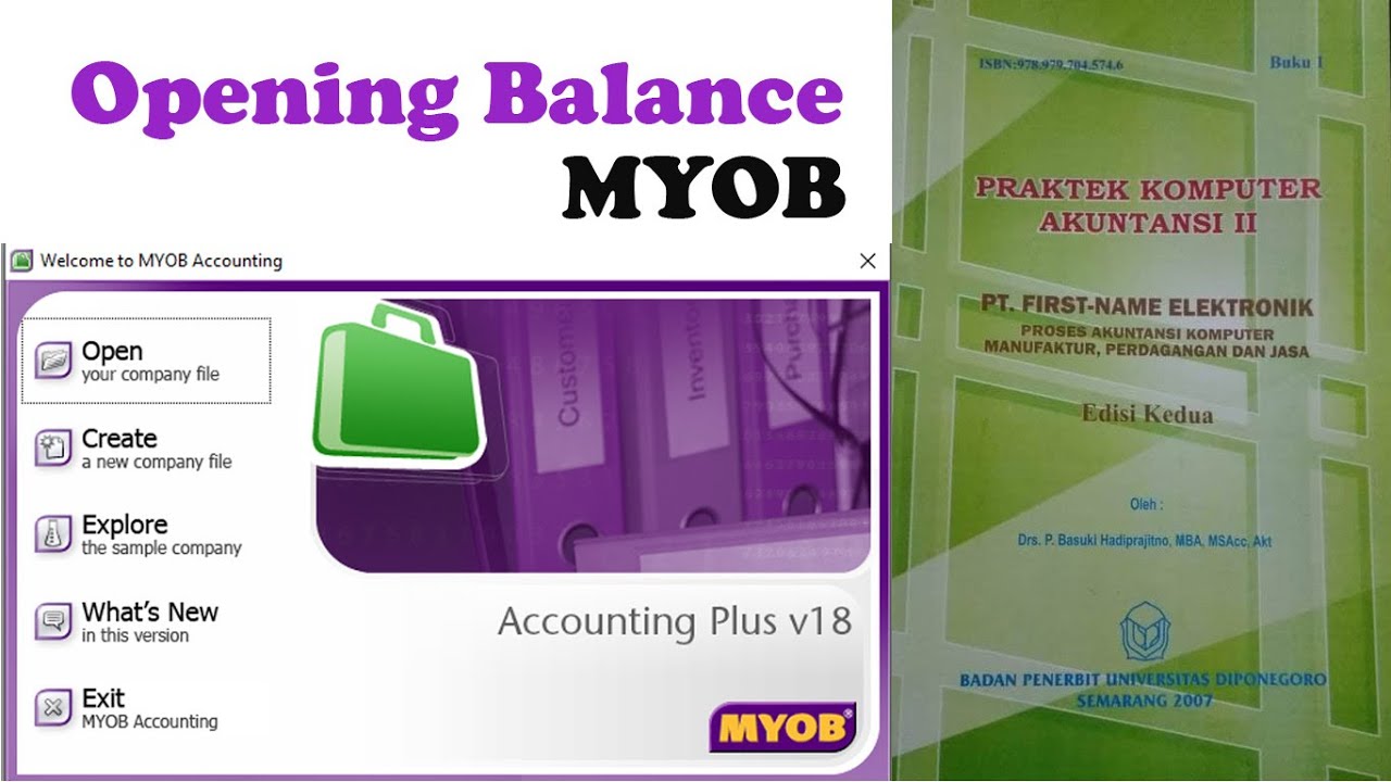 3 Input Saldo Awal (Opening Balance) MYOB - YouTube