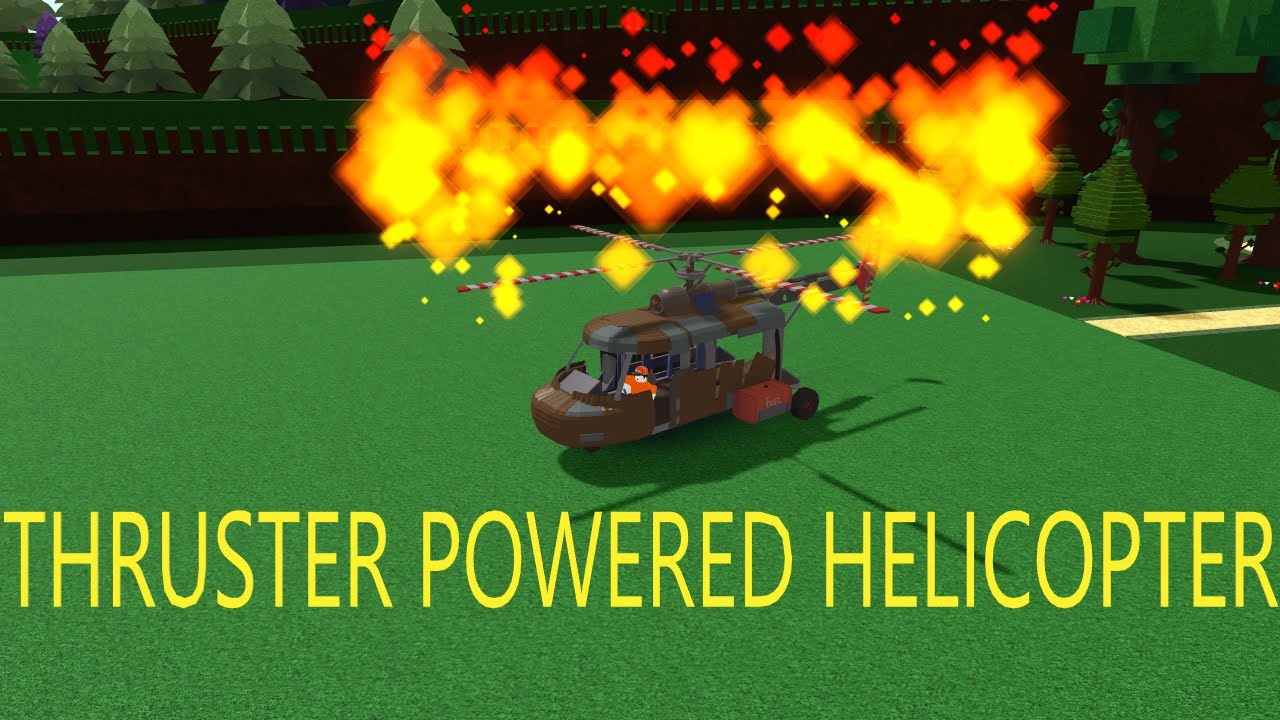 ROBLOX Build A Boat Thruster Powered Helicopter - YouTube