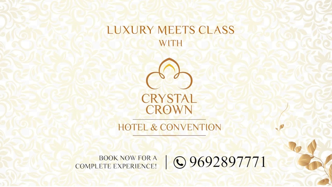 Plan Your Perfect Wedding at Hotel Crystal Crown || Best Wedding Venues ...