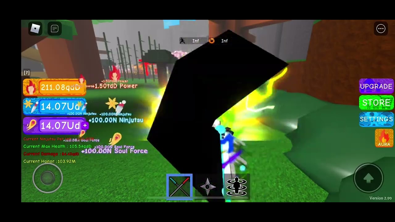 Roblox overpowered ninja simulator true immortal showing off - YouTube