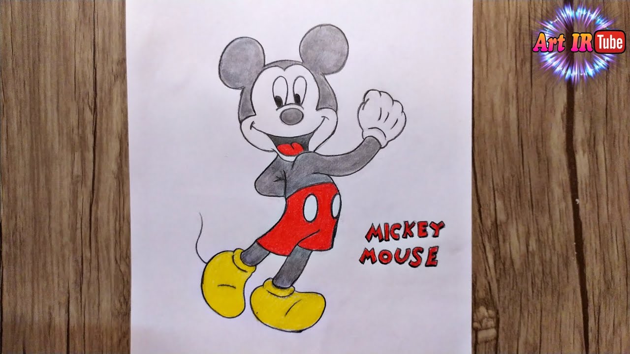 How to draw Mickey Mouse? | ArtIRtube - YouTube