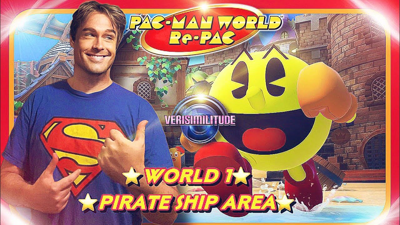 PACMAN WORLD REPAC PS5 EDITION: WORLD 1 PIRATE SHIP AREA - YouTube
