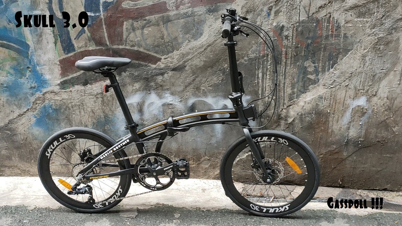 Produk Terbaru Sepeda Lipat Alloy Murah SKULL 3.0 Hidraulic Brake 10 Sp ...