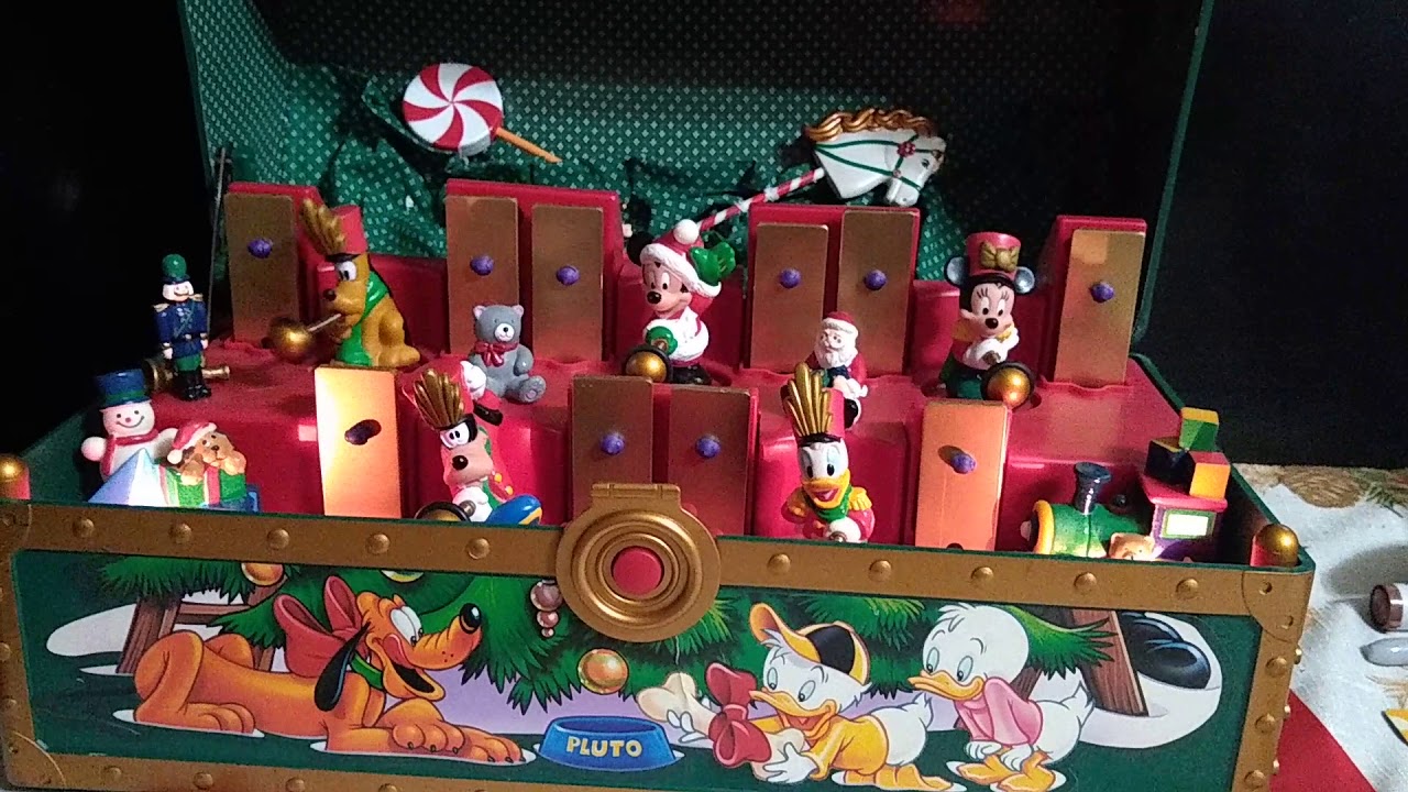 Mr Christmas Mickey's toy chest - YouTube