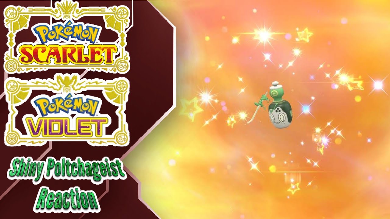 Shiny Poltchageist + Evolution! Pokemon Scarlet & Violet! - YouTube