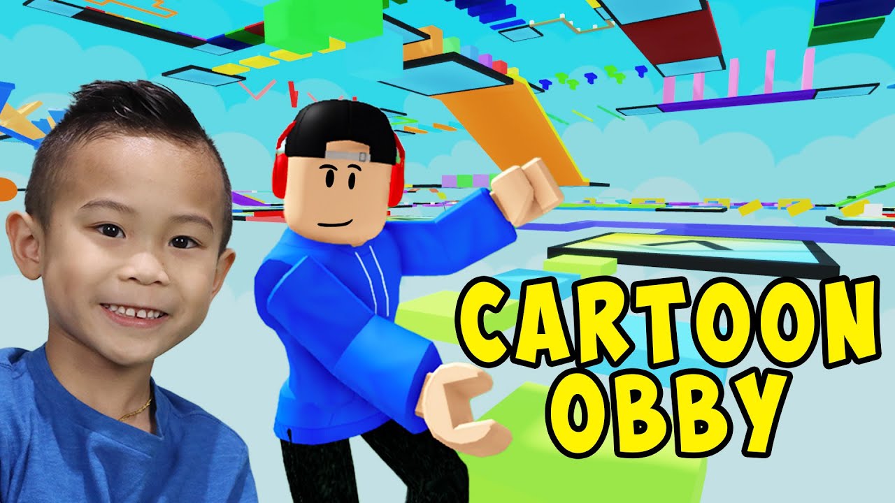 WATCH all Stunning Stages Complete in Roblox Cartoon Obby - YouTube