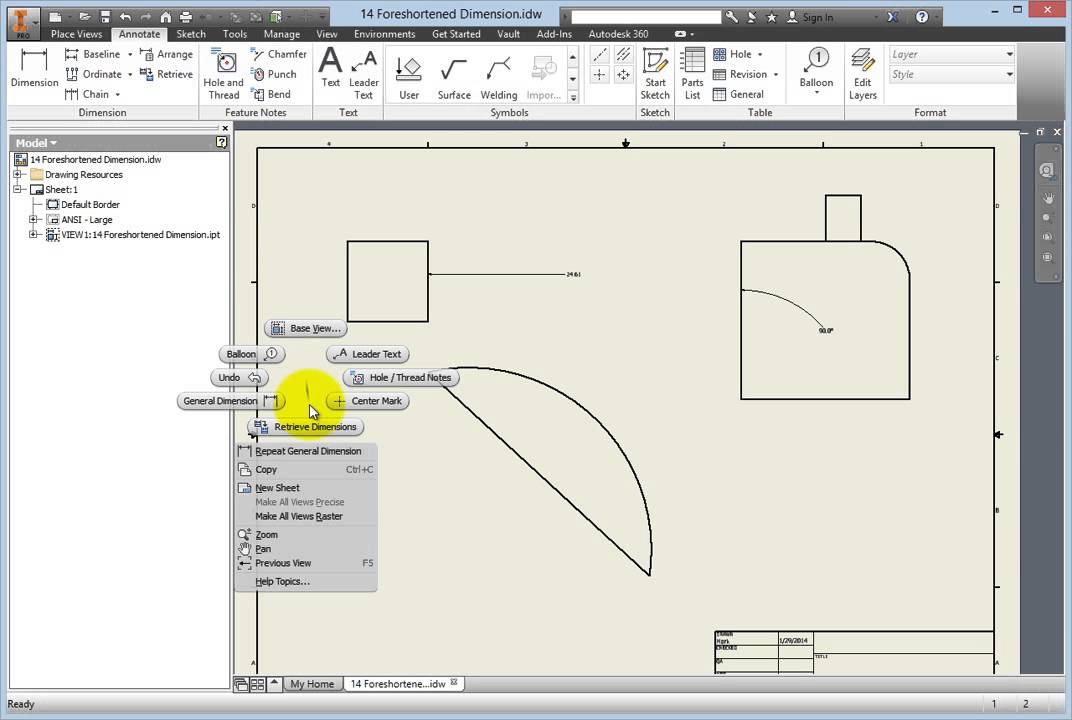 Creating Foreshortened Dimensions - YouTube