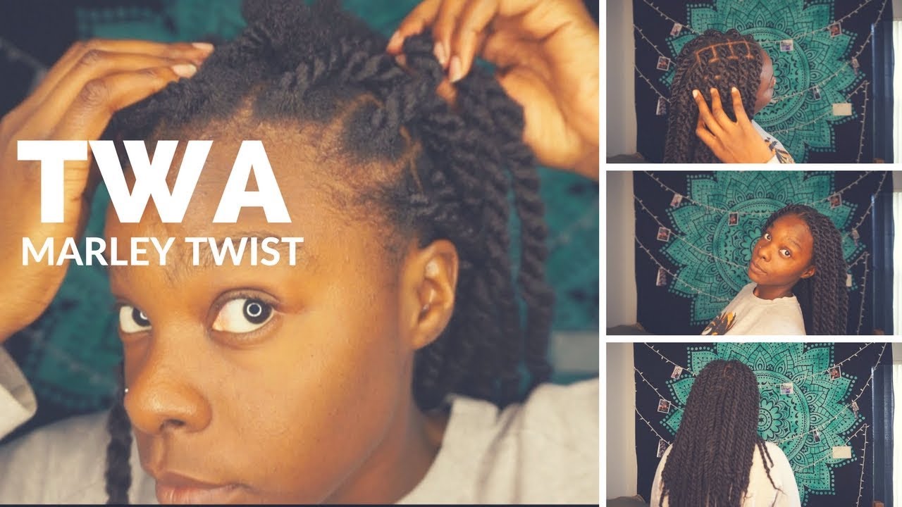 Best TWA Protective style | Marley Twist (Tutorial) - YouTube
