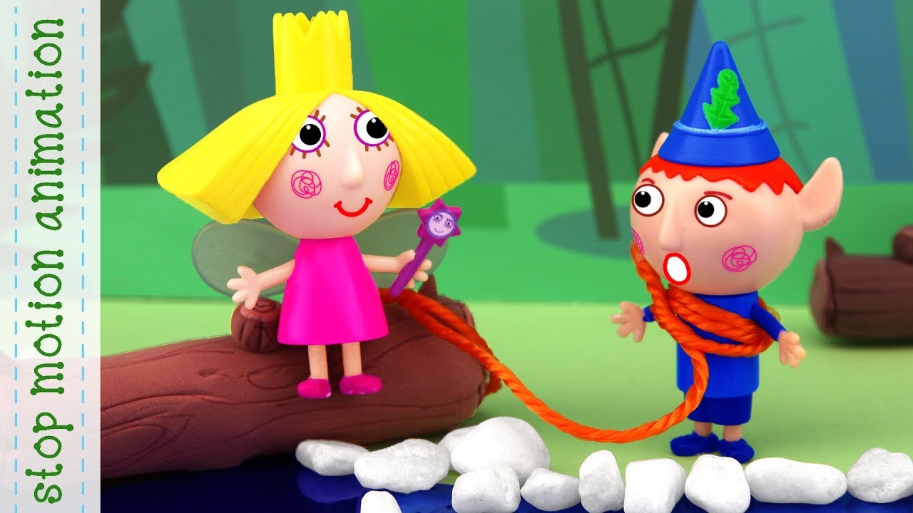 ben saves Princess holly, Journey on the log, Holly's rafting - YouTube