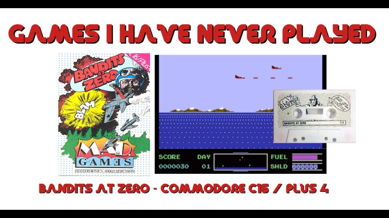 Commodore 16 / Plus 4 - Bandits at Zero (1986) Mastertronic - YouTube