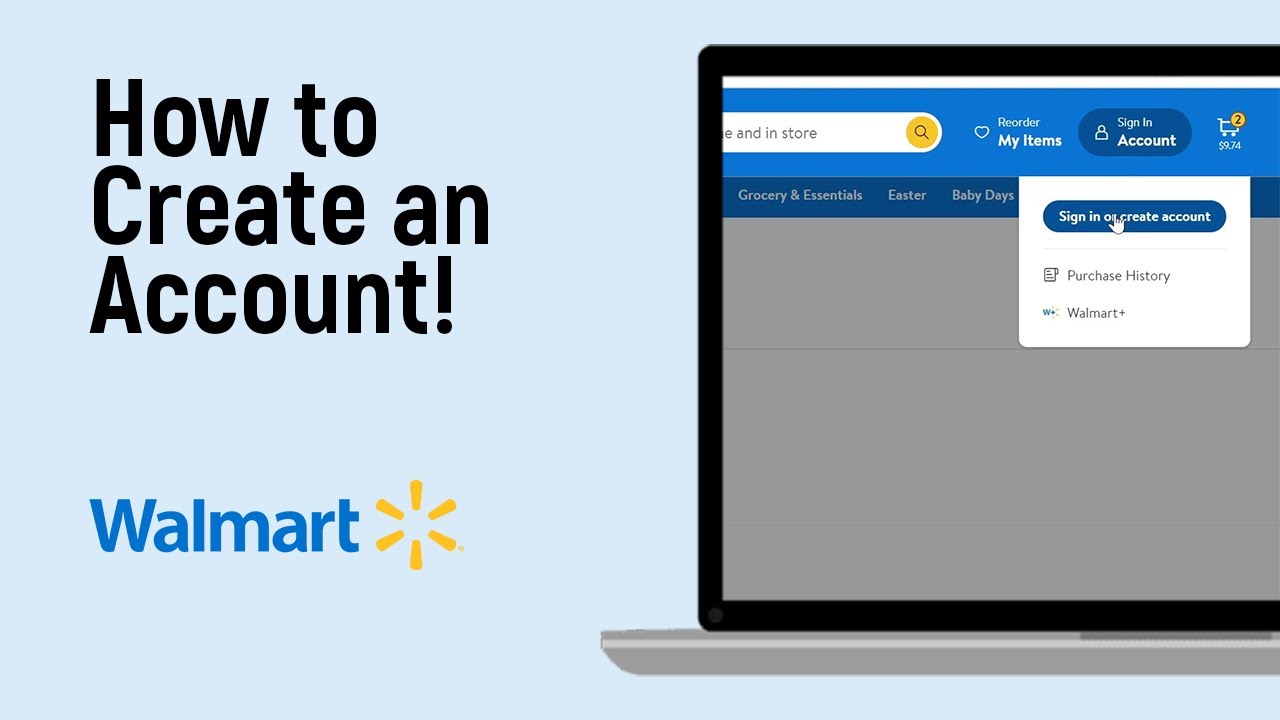 How to Create an account on Walmart [easy] - YouTube
