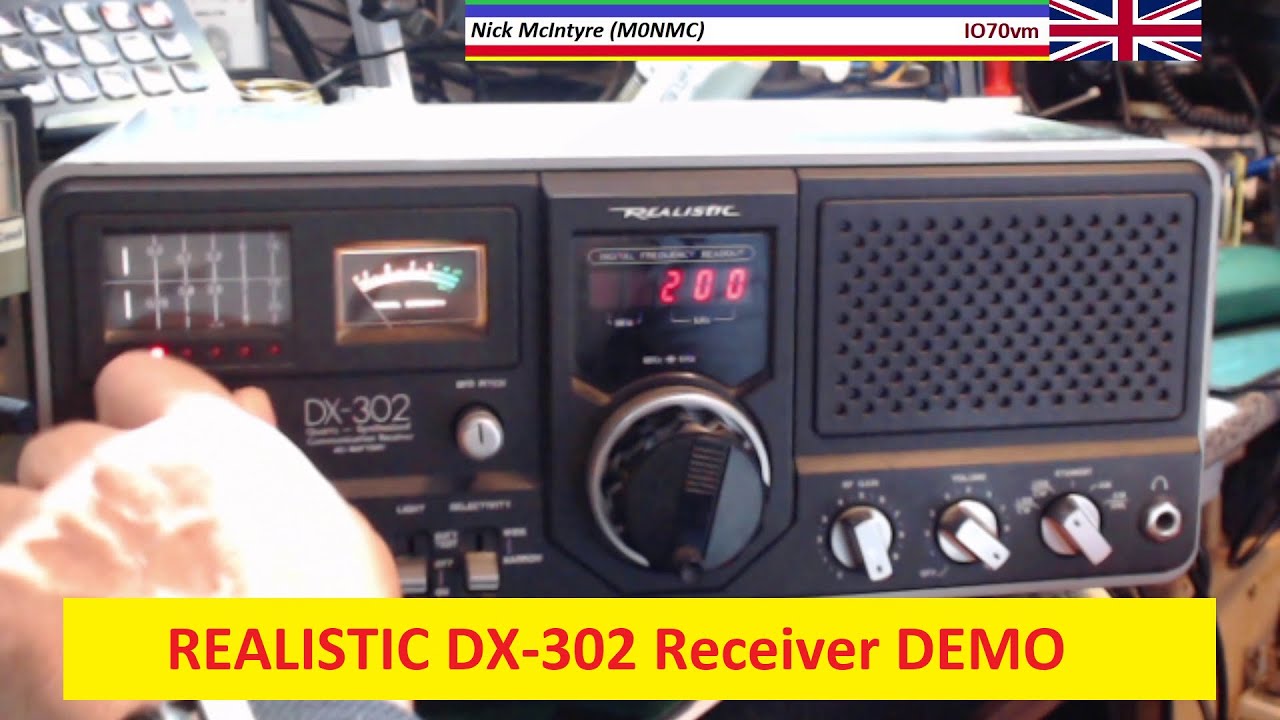 Realistic DX-302 Communications Receiver Demo - YouTube