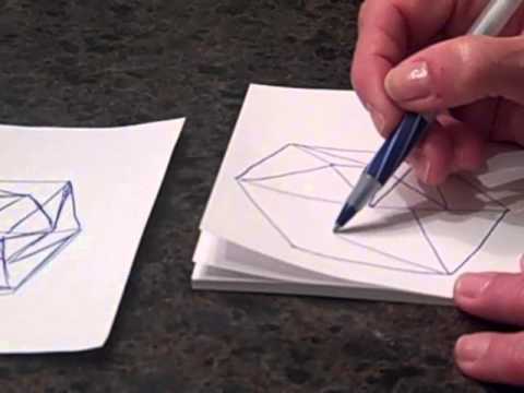 how to draw a tesseract - YouTube