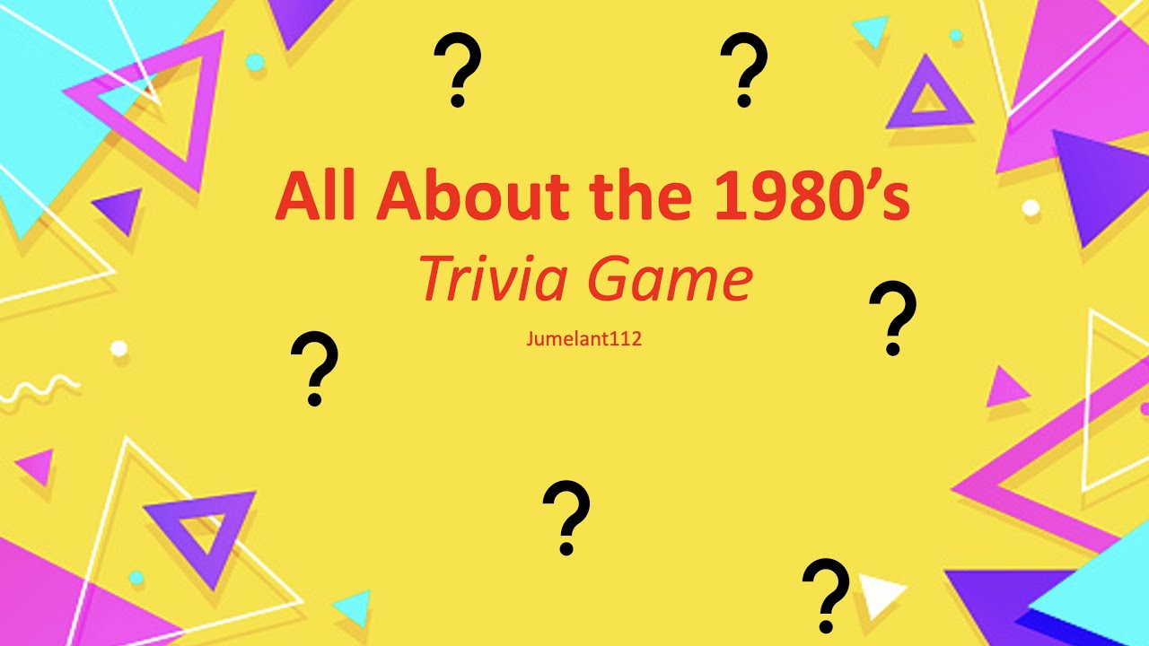 Fun 80's Trivia Game - All about the 1980's! - YouTube