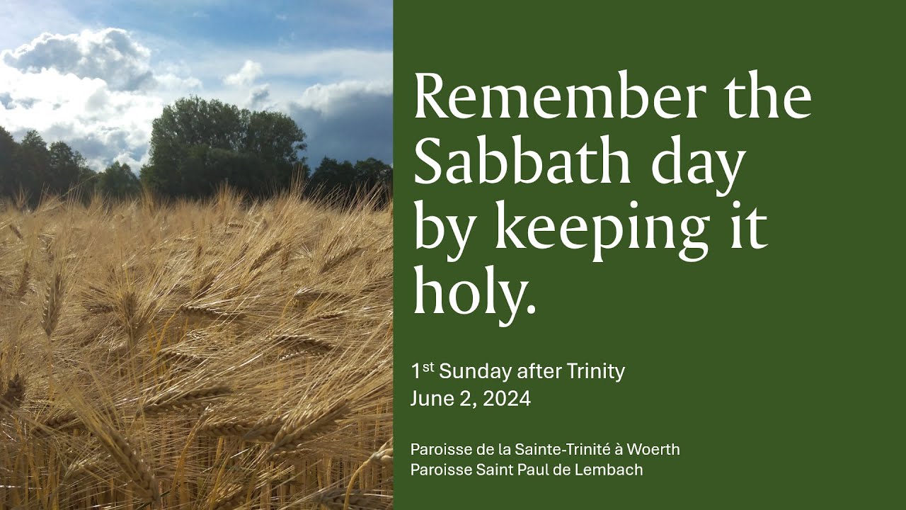 Remember the Sabbath Day by Keeping it Holy - YouTube