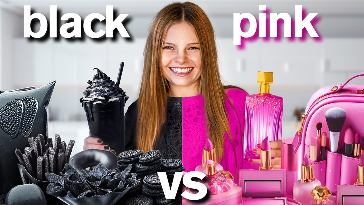 Eating & Buying Everything in One Color ft/ epic pink room makeover ...