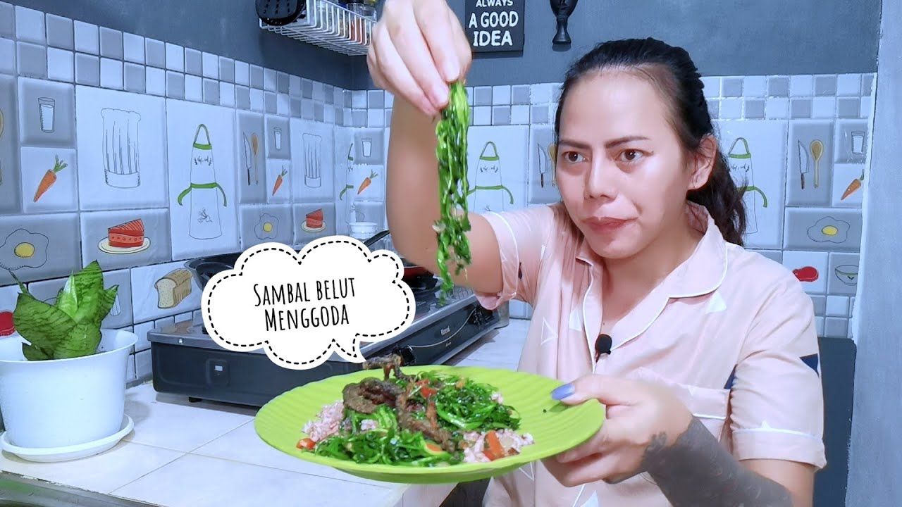 sayur jembak atau slada air ditumis enak banget tambah sambal belut ...
