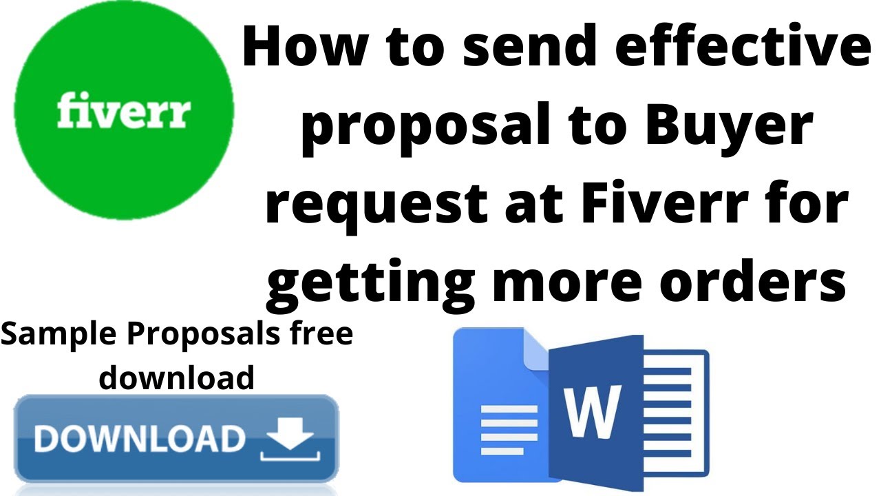 send effective proposal to Buyer request at Fiverr 2020 New Trick - YouTube